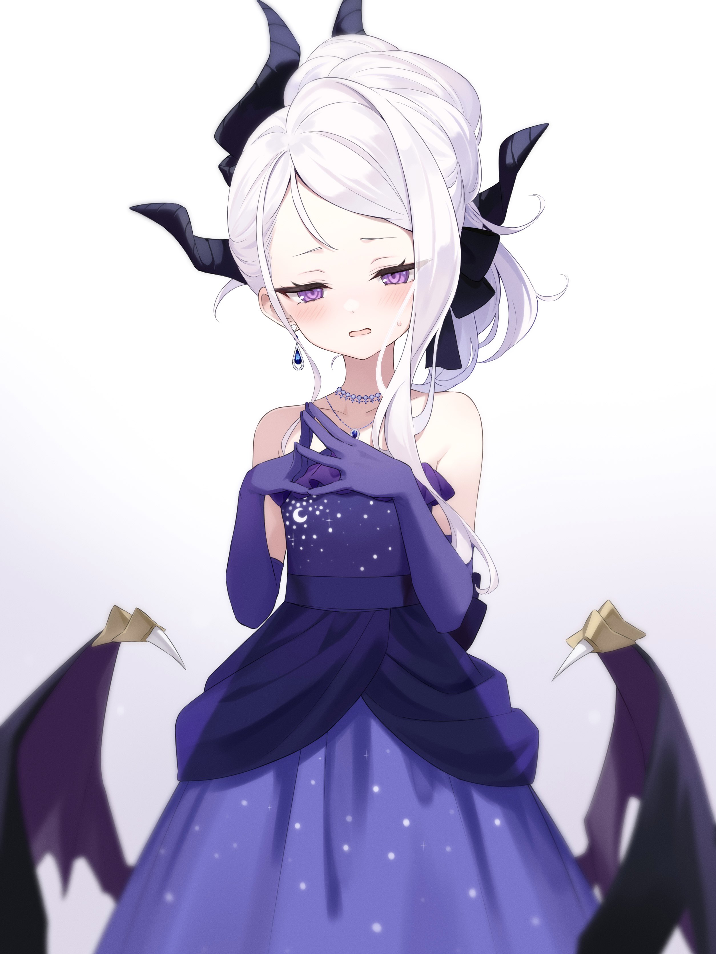 azuuru blue archive sorasaki hina devil dress horns wings | #1147381 | yande.re